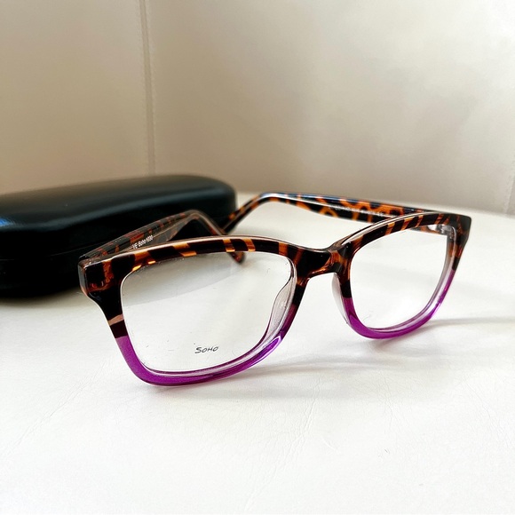 Soho | Accessories | Soho 30 Tortoise And Purple Eyeglass Frames | Poshmark